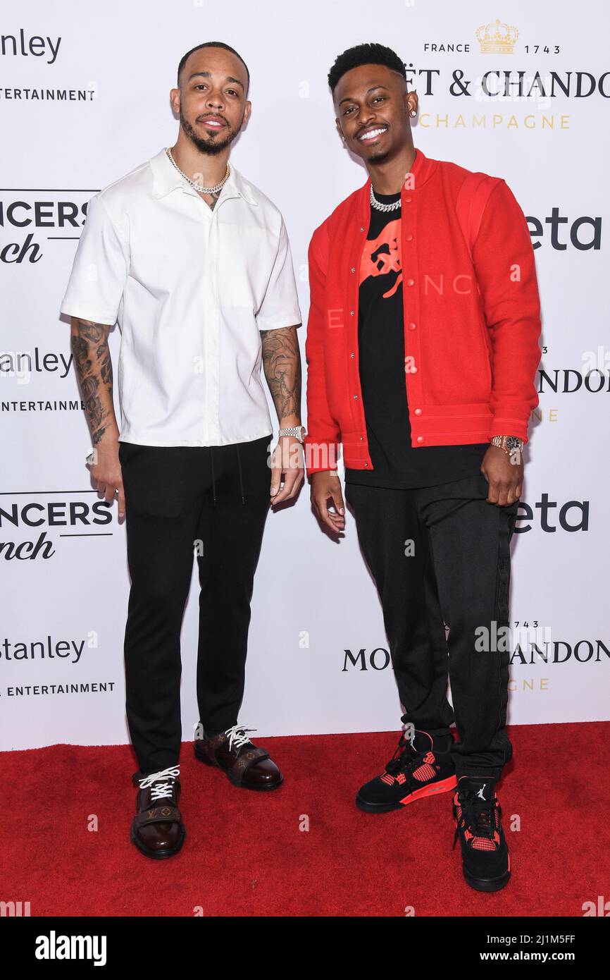 Beverly Hills, USA. 26th Mar, 2022. Branden Thompson and Bryce Thompson ...