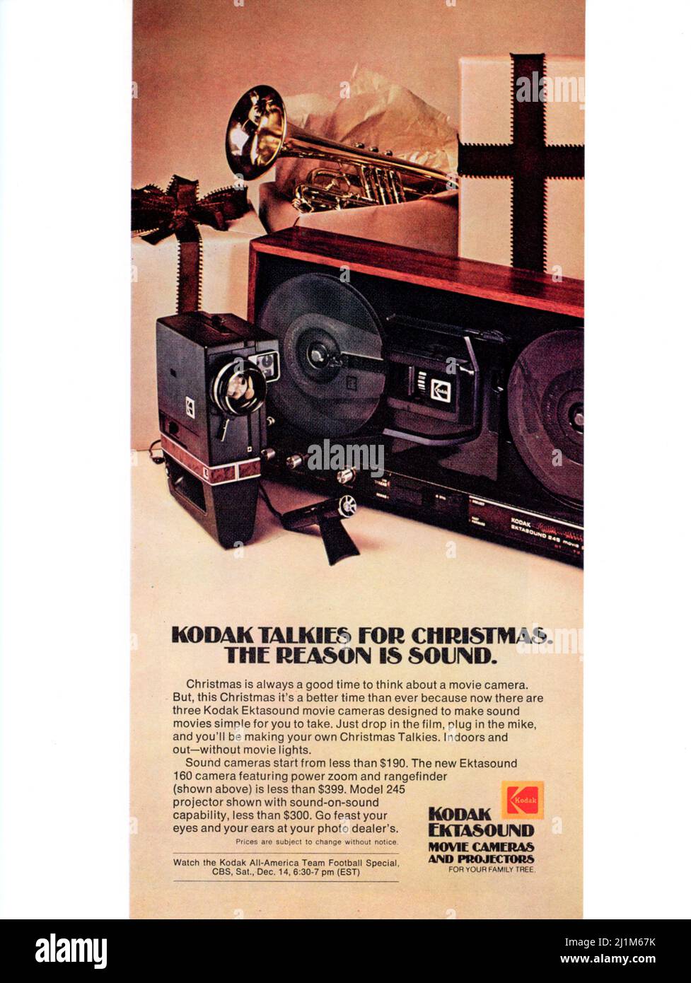 Vintage 2 December 1974 "Sports Illustrated" Advert, USA Stock Photo ...