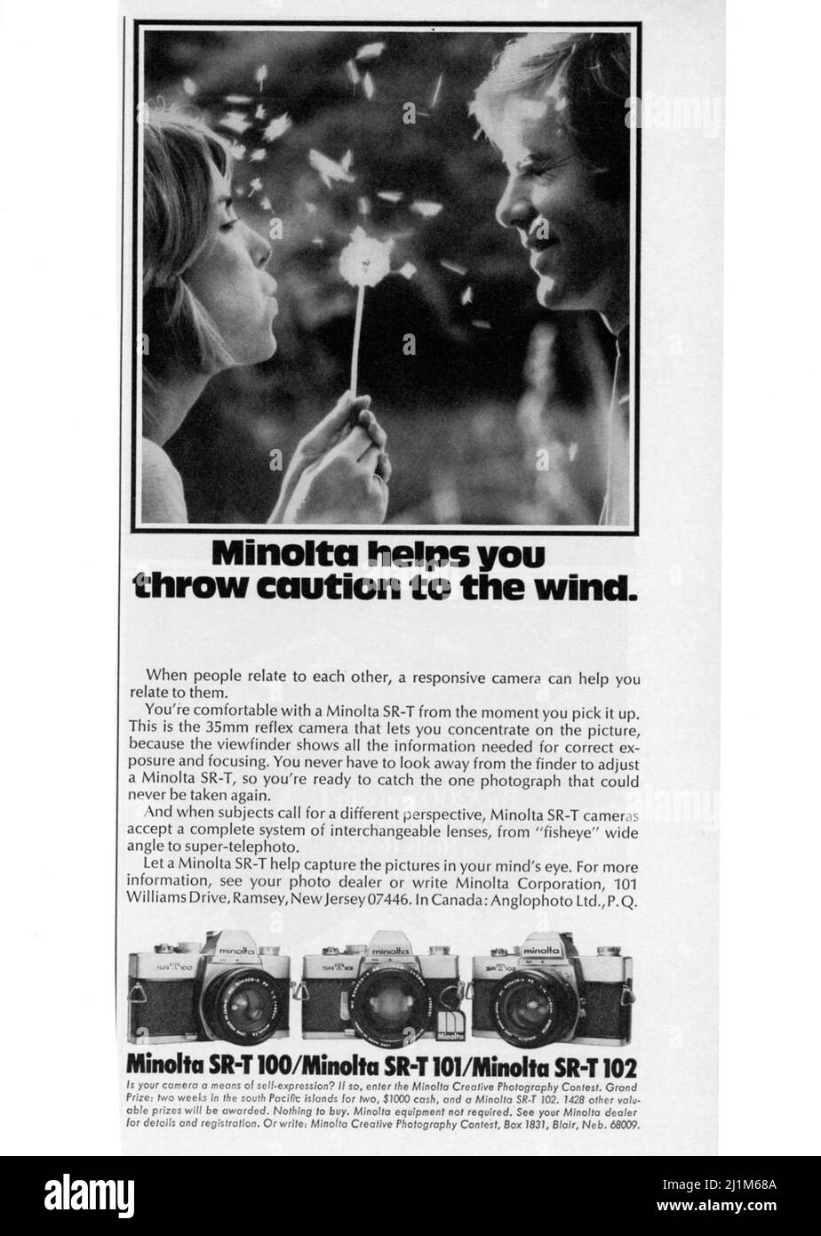 Vintage 2 December 1974 "Sports Illustrated" Advert, USA Stock Photo ...