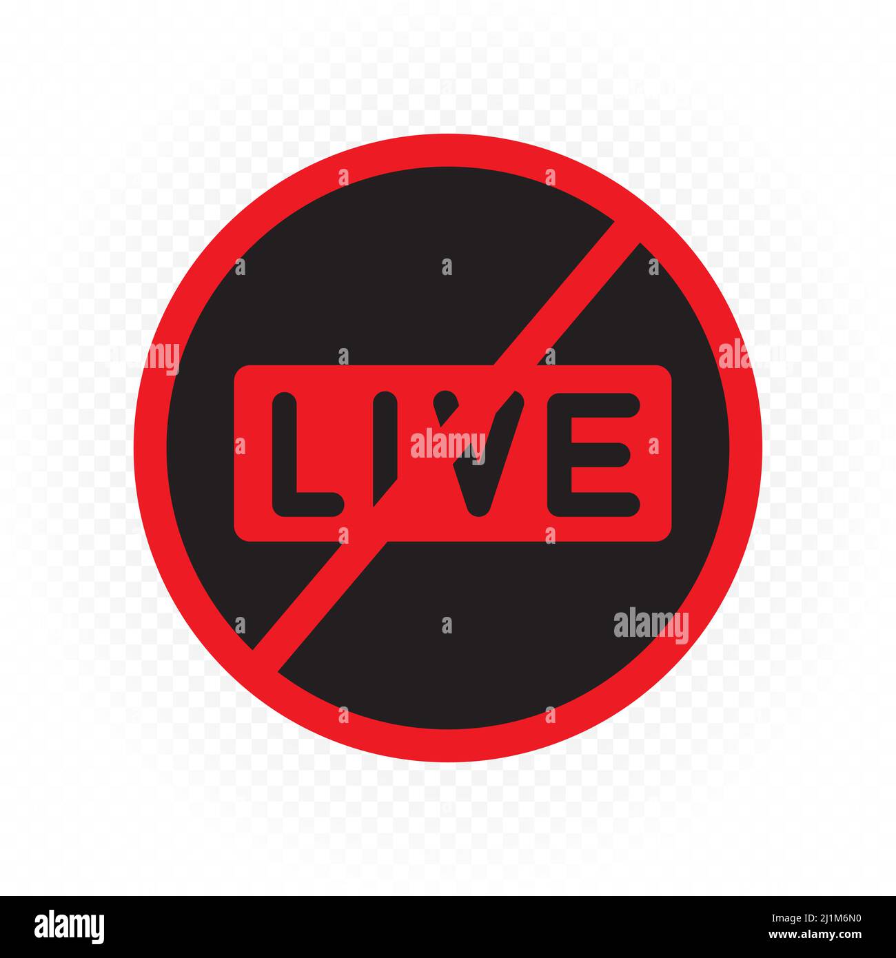 forbidden to record live broadcast sign symbol Stock Vector Image & Art ...
