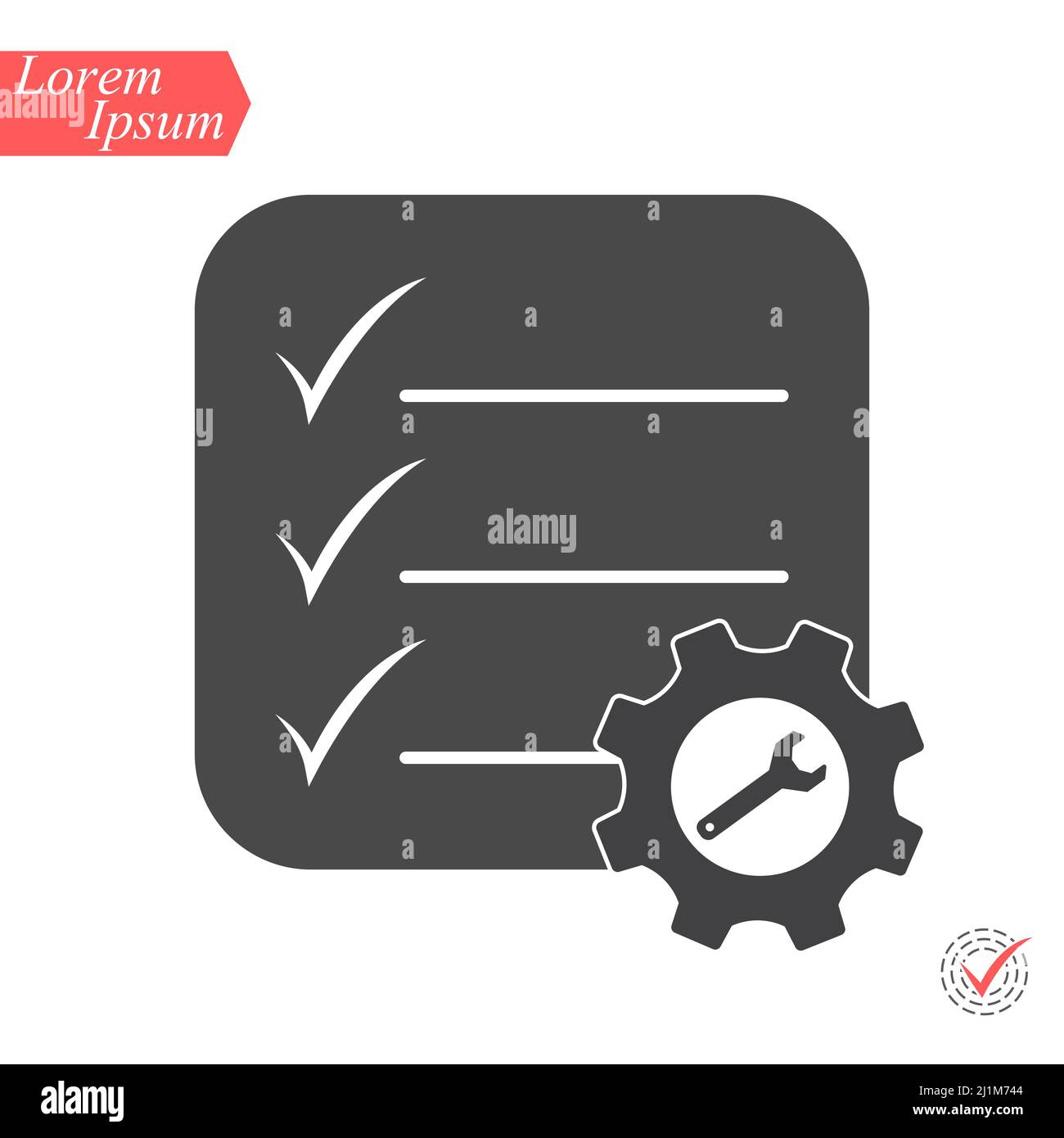 Page with gear, line icon of page optimization eps Stock Vector Image & Art - Alamy