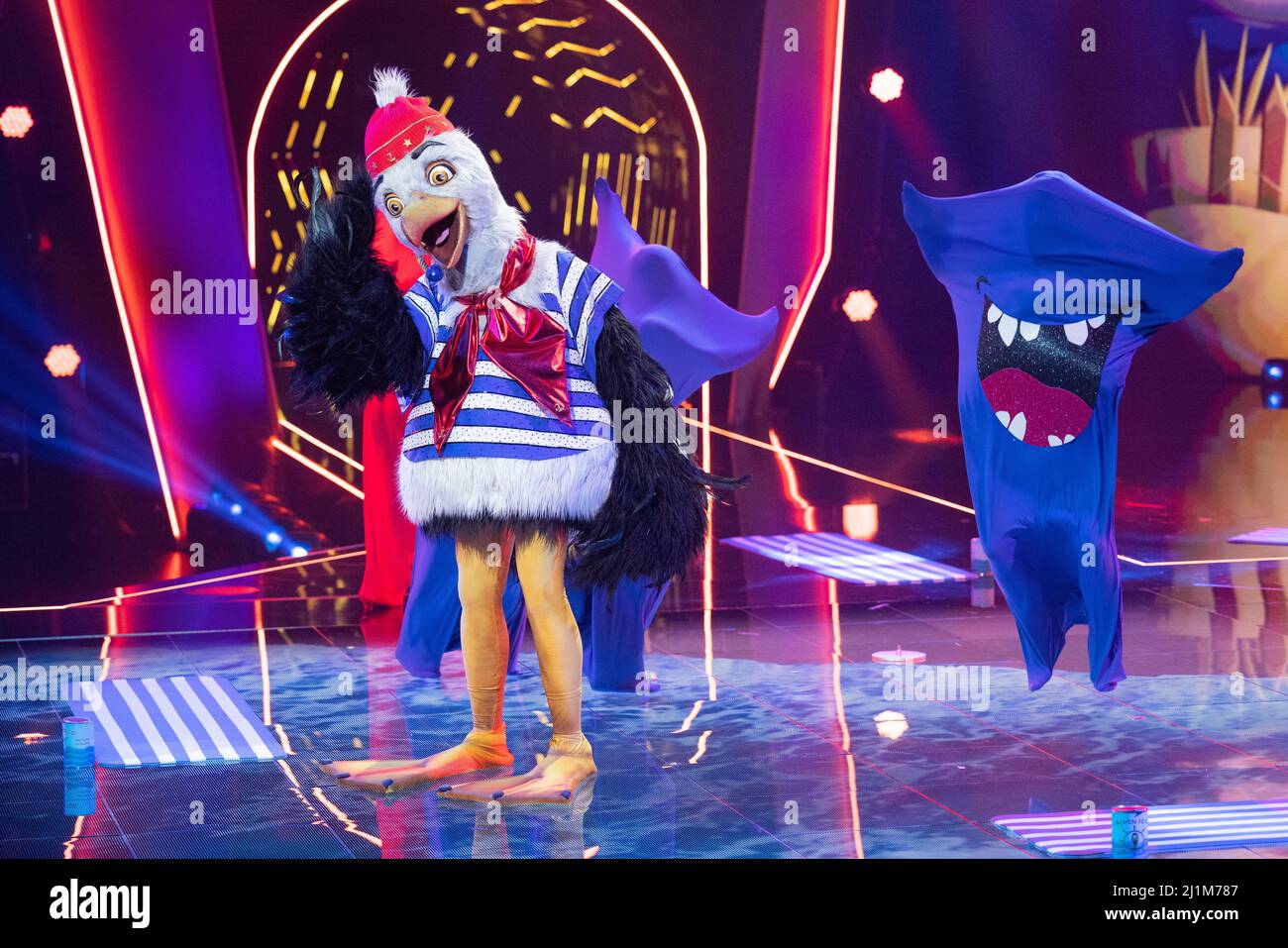 Cologne, Germany. 26th Mar, 2022. The character "The Seagull" is on ...