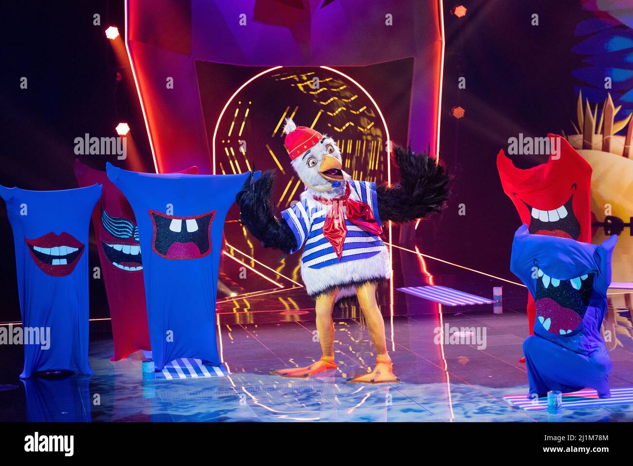 Cologne, Germany. 26th Mar, 2022. The character "The Seagull" is on ...