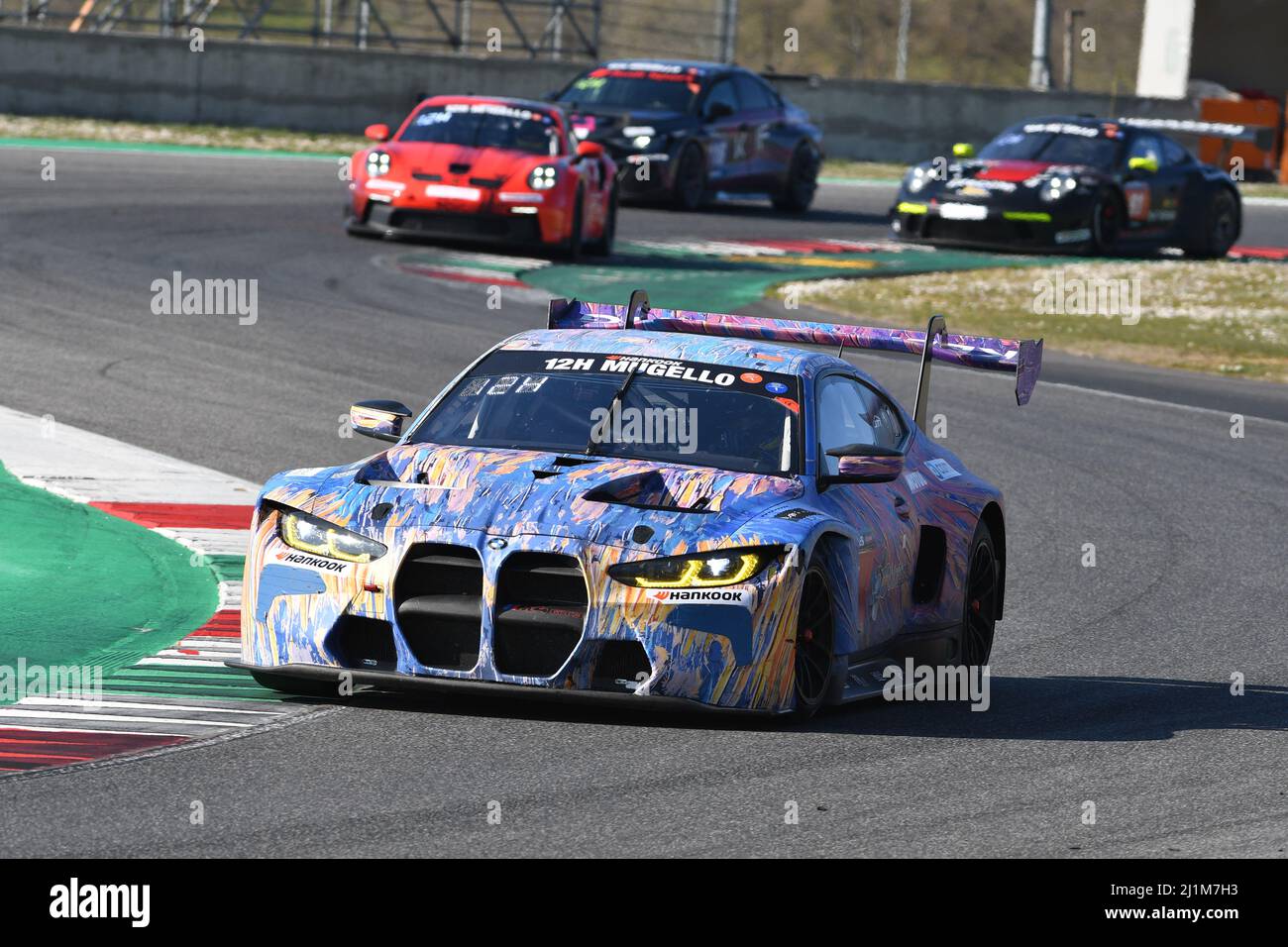 Scarperia, 24 March 2022: BMW M4 GT3 of Team ST Racing driven by ...