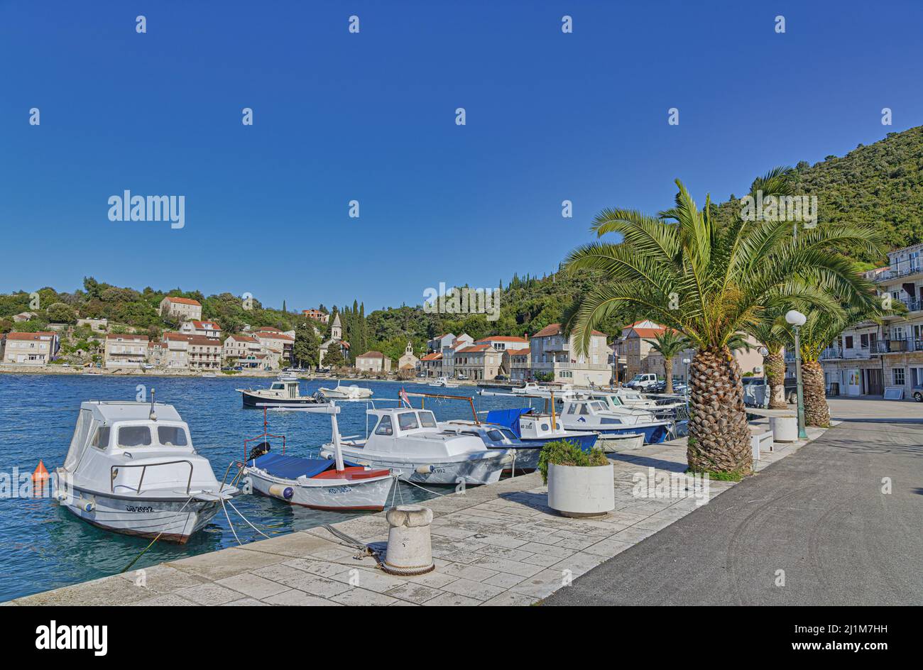 Village Racisce near Korcula town Stock Photo - Alamy