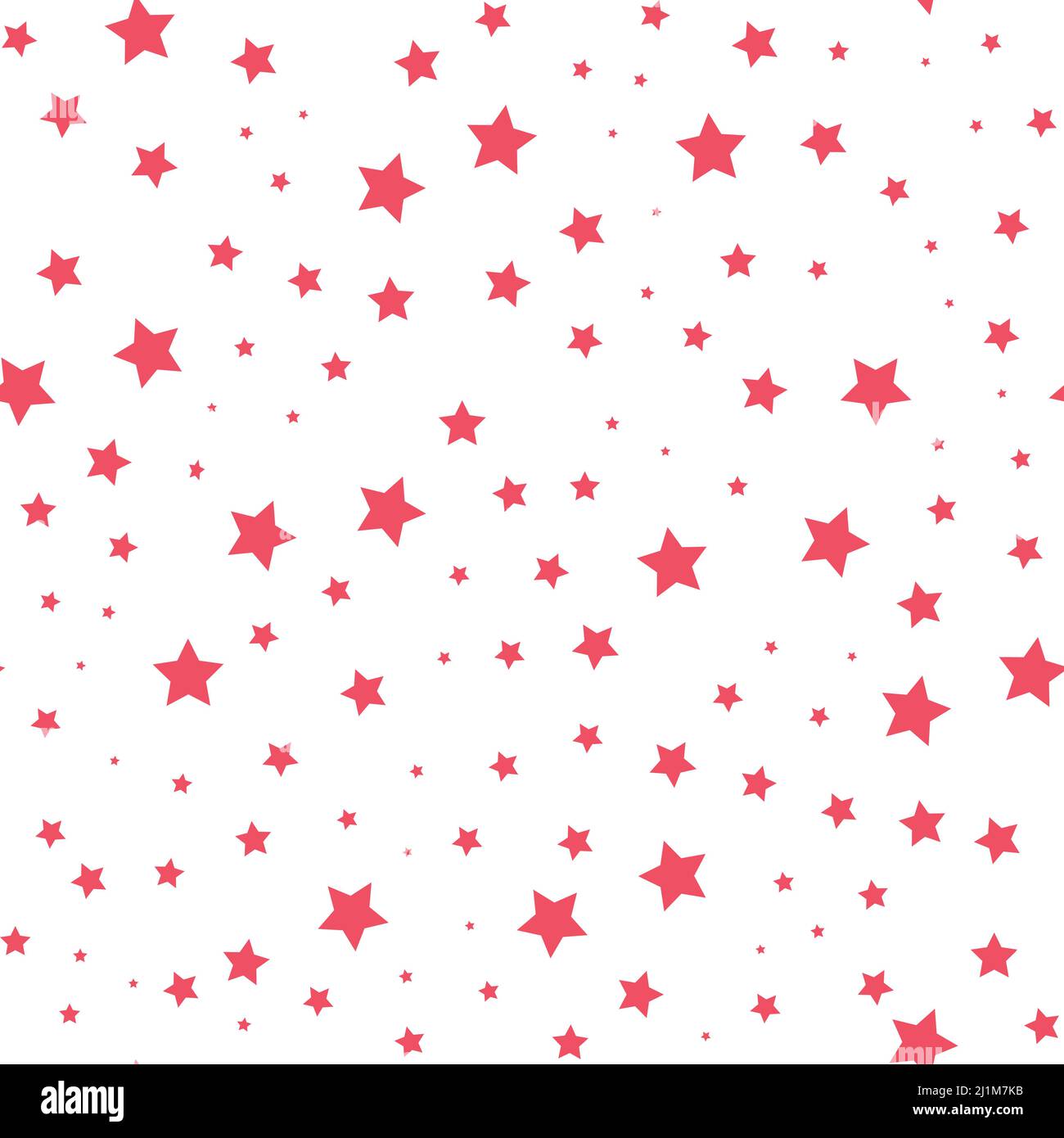 Seamless Pattern with Little Red Color Stars. Bright Vector Background ...