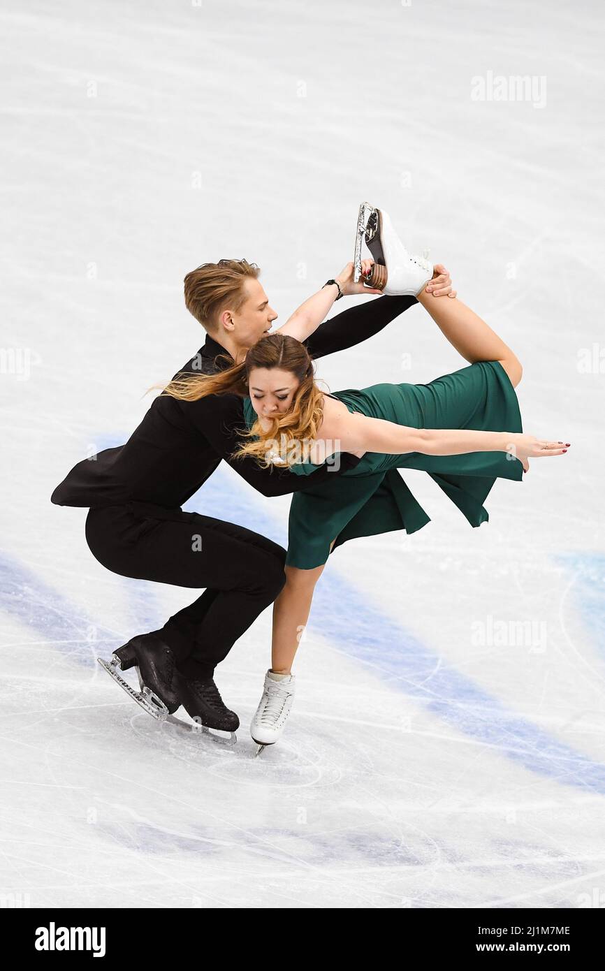 Allison REED & Saulius AMBRULEVICIUS (LTU), during Ice Dance Free Dance ...