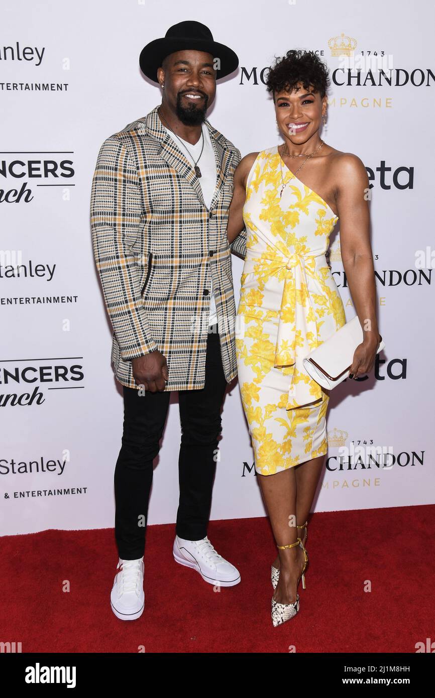 Michael Jai White and Gillian White walking on the red carpet at the ...