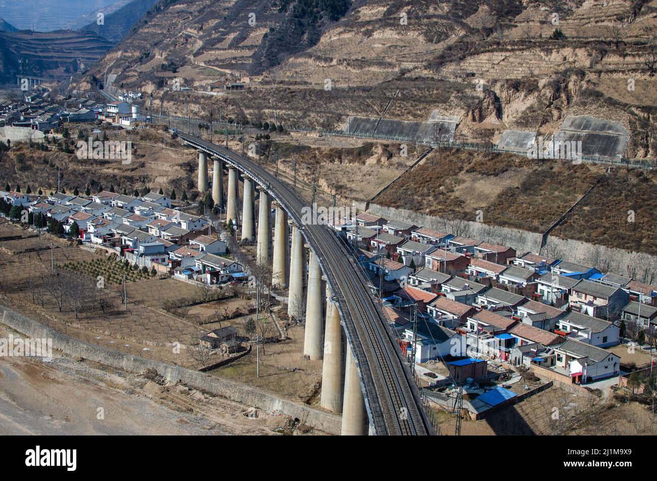 Aerial industrial railway hi-res stock photography and images - Alamy