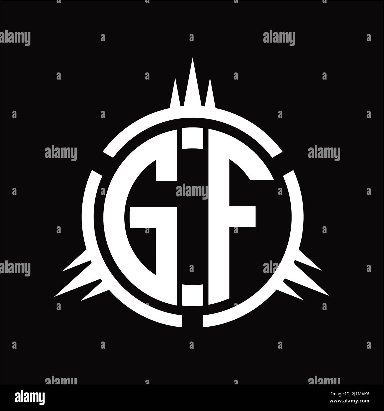 Gf letters Stock Vector Images - Alamy
