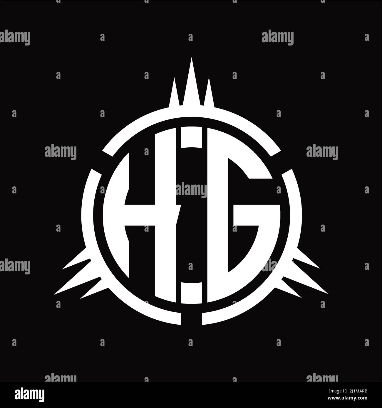Hg letters vector vectors hi-res stock photography and images - Alamy