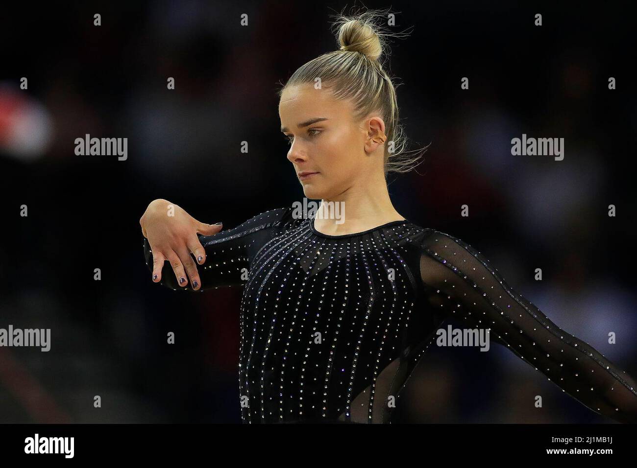 Liverpool, UK. 26th Mar, 2022. Alice Kinsella of Park Wrekin Gymnastics ...