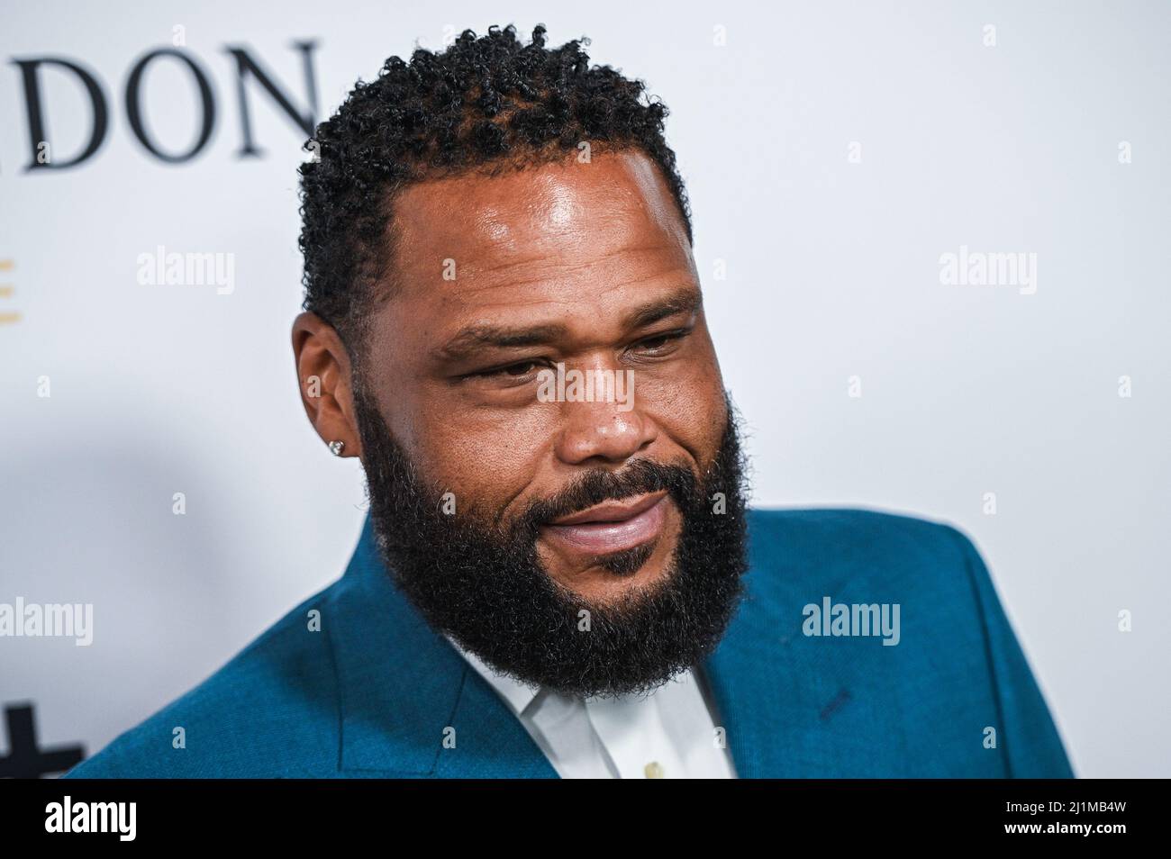 Anthony Anderson walking on the red carpet at the Annual Oscars Weekend ...