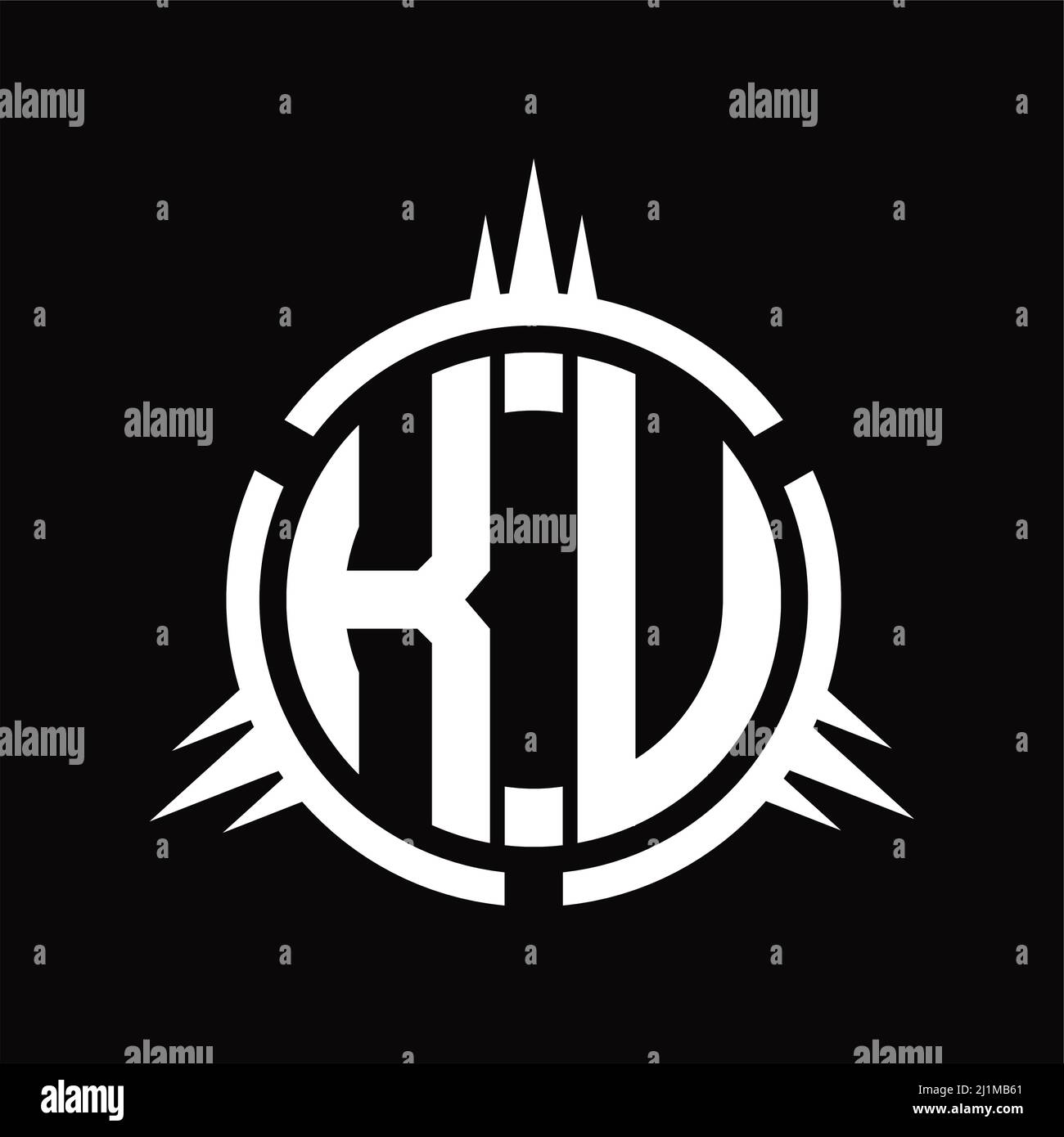 KU Logo monogram isolated on circle element design template Stock Vector Image & Art - Alamy