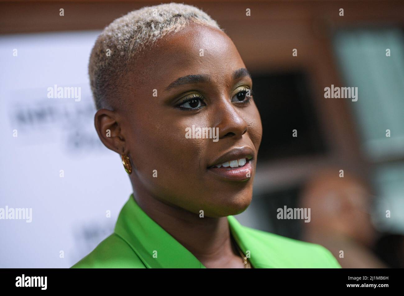 Jerrie Johnson walking on the red carpet at the Annual Oscars Weekend ...