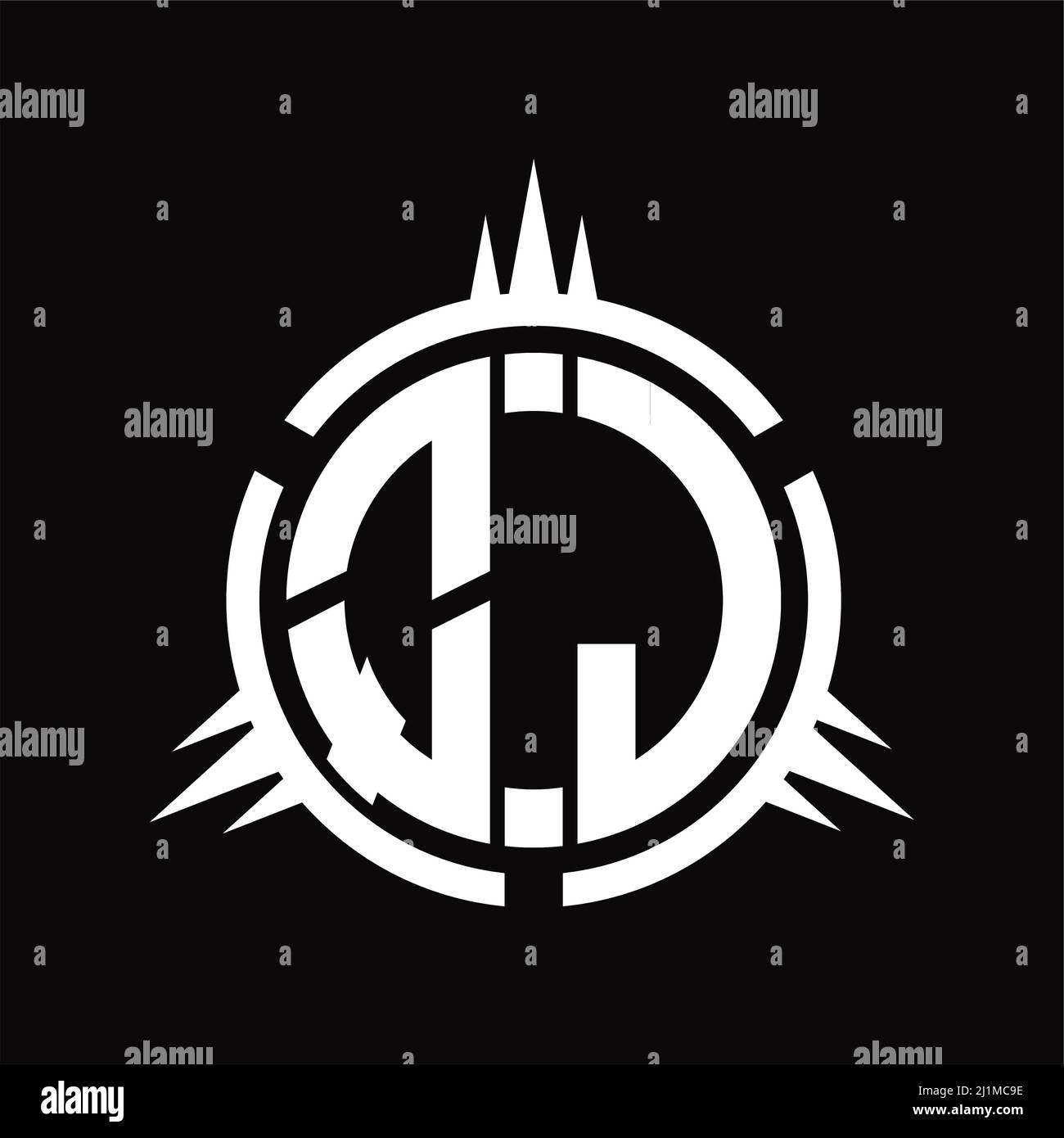 QL Logo monogram isolated on circle element design template Stock ...