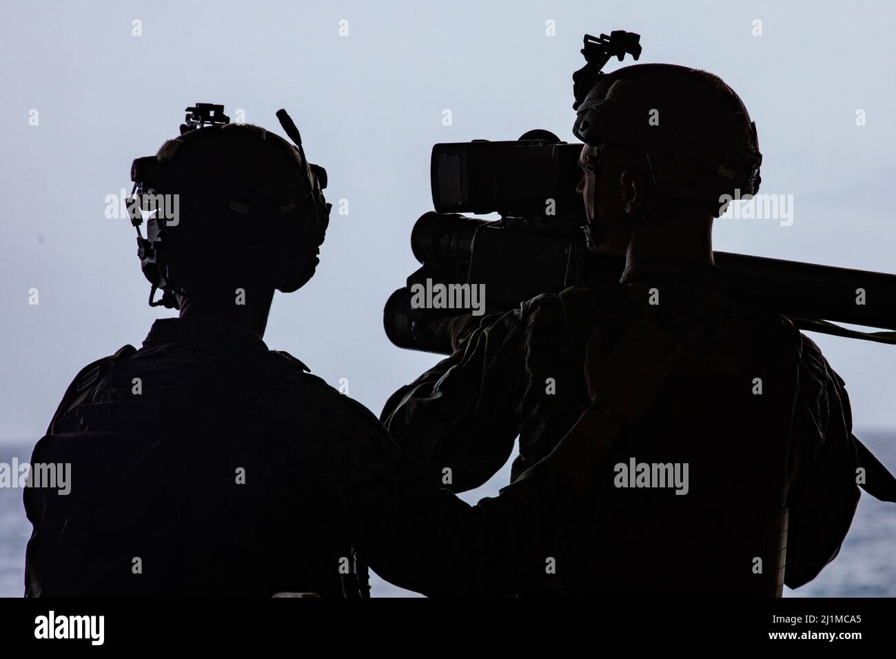 U.S. Marines with the Aviation Combat Element of the 22nd Marine ...