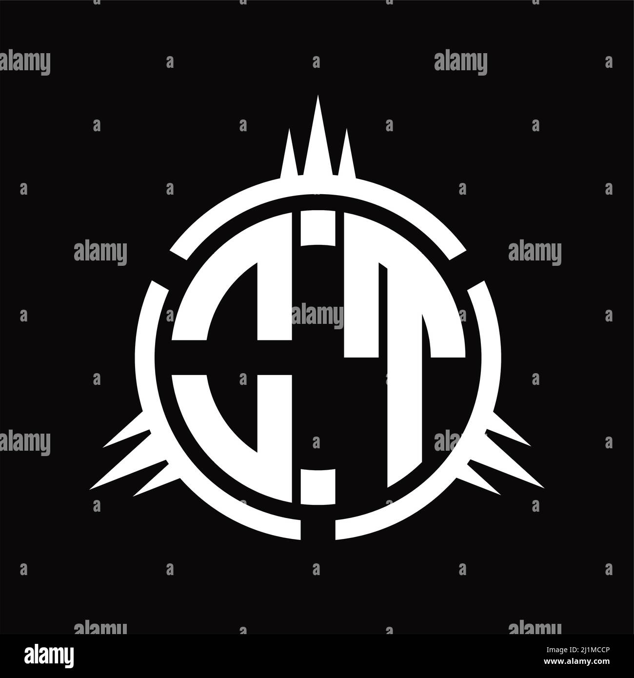 OT Logo monogram isolated on circle element design template Stock ...