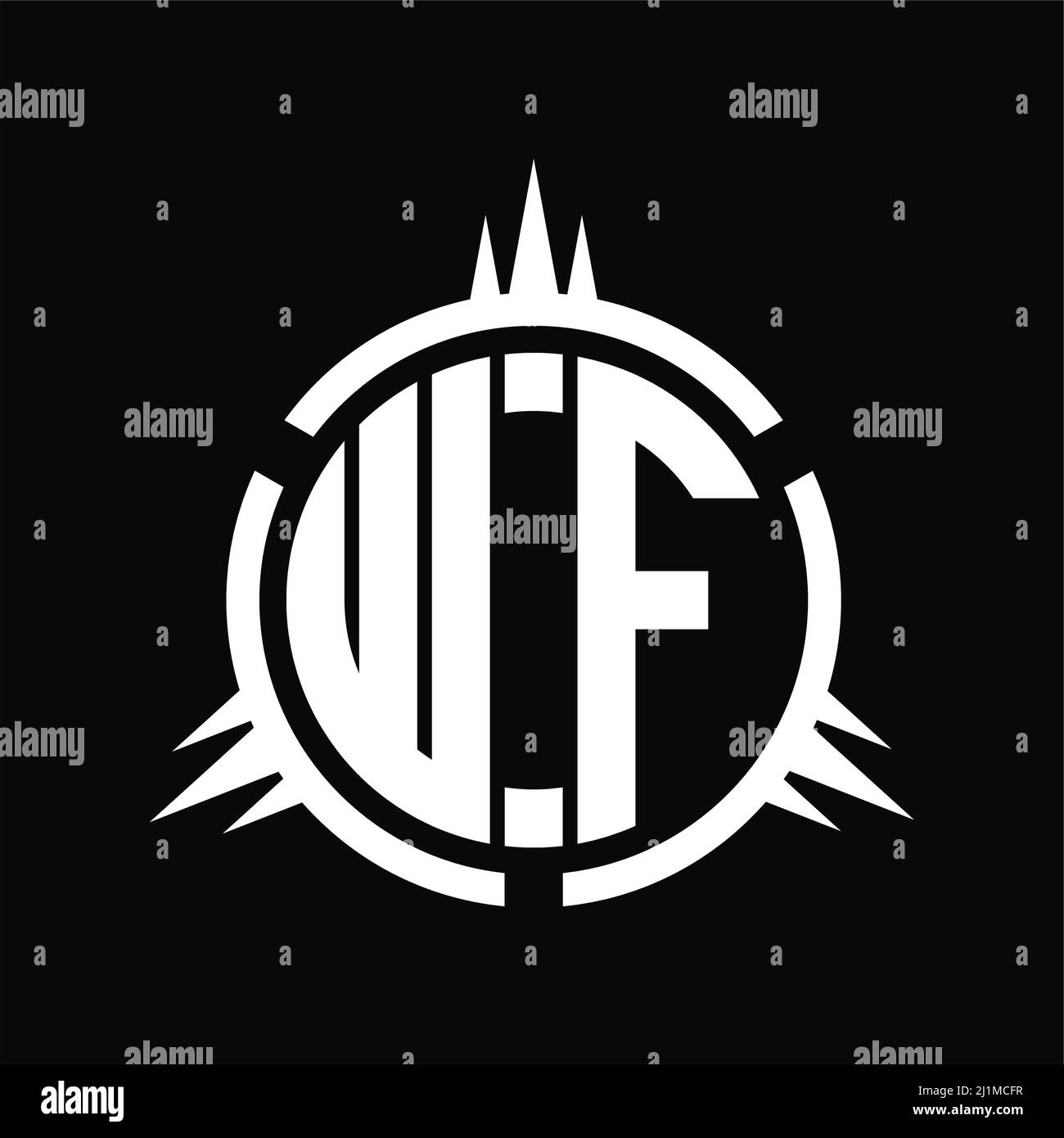 Letter wf icon Stock Vector Images - Alamy