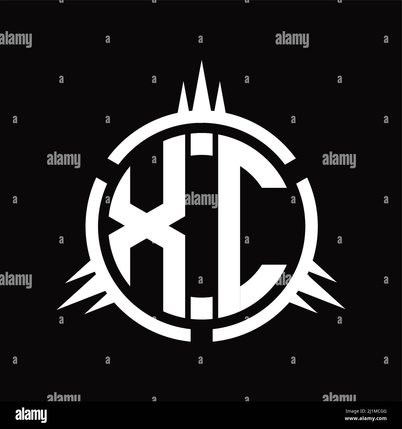 XC Logo monogram isolated on circle element design template Stock Vector Image & Art - Alamy