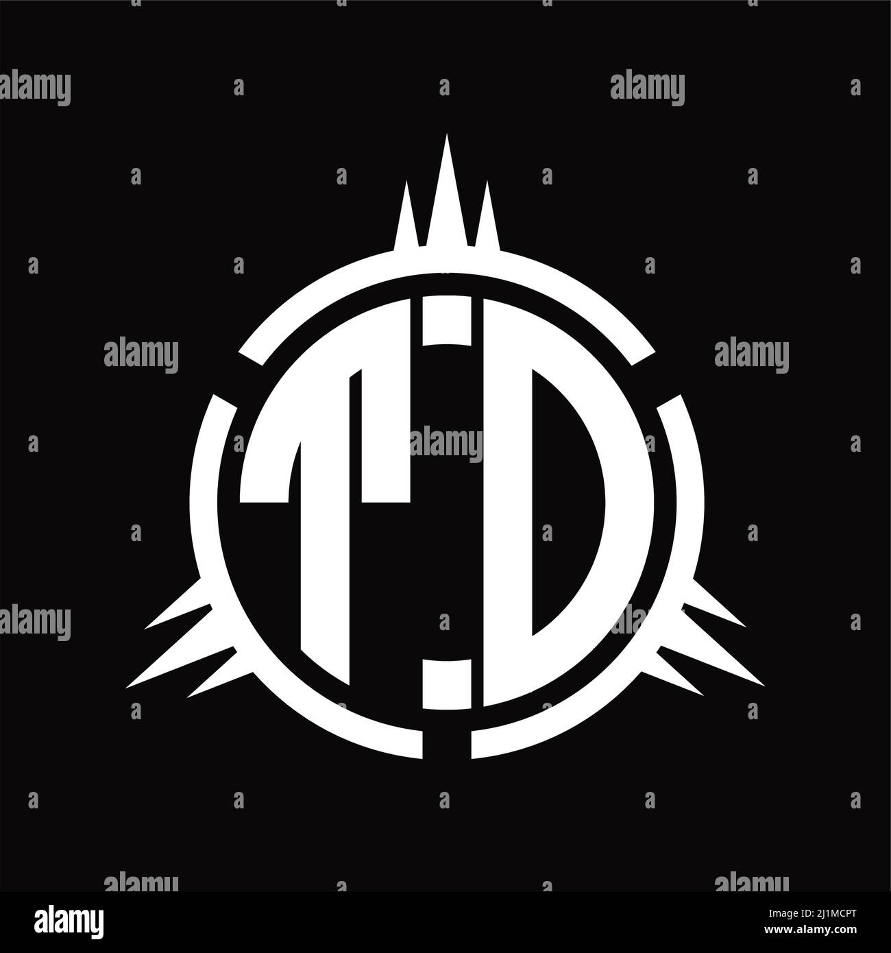 Td modern logo Stock Vector Images - Alamy