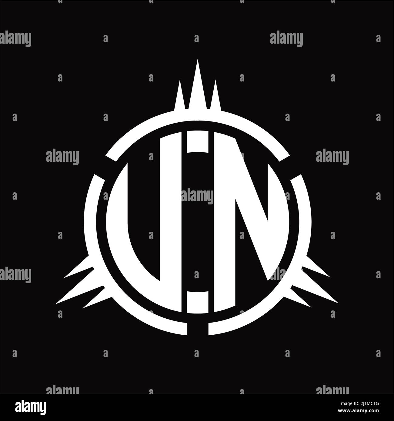 Un logo isolated Stock Vector Images - Alamy