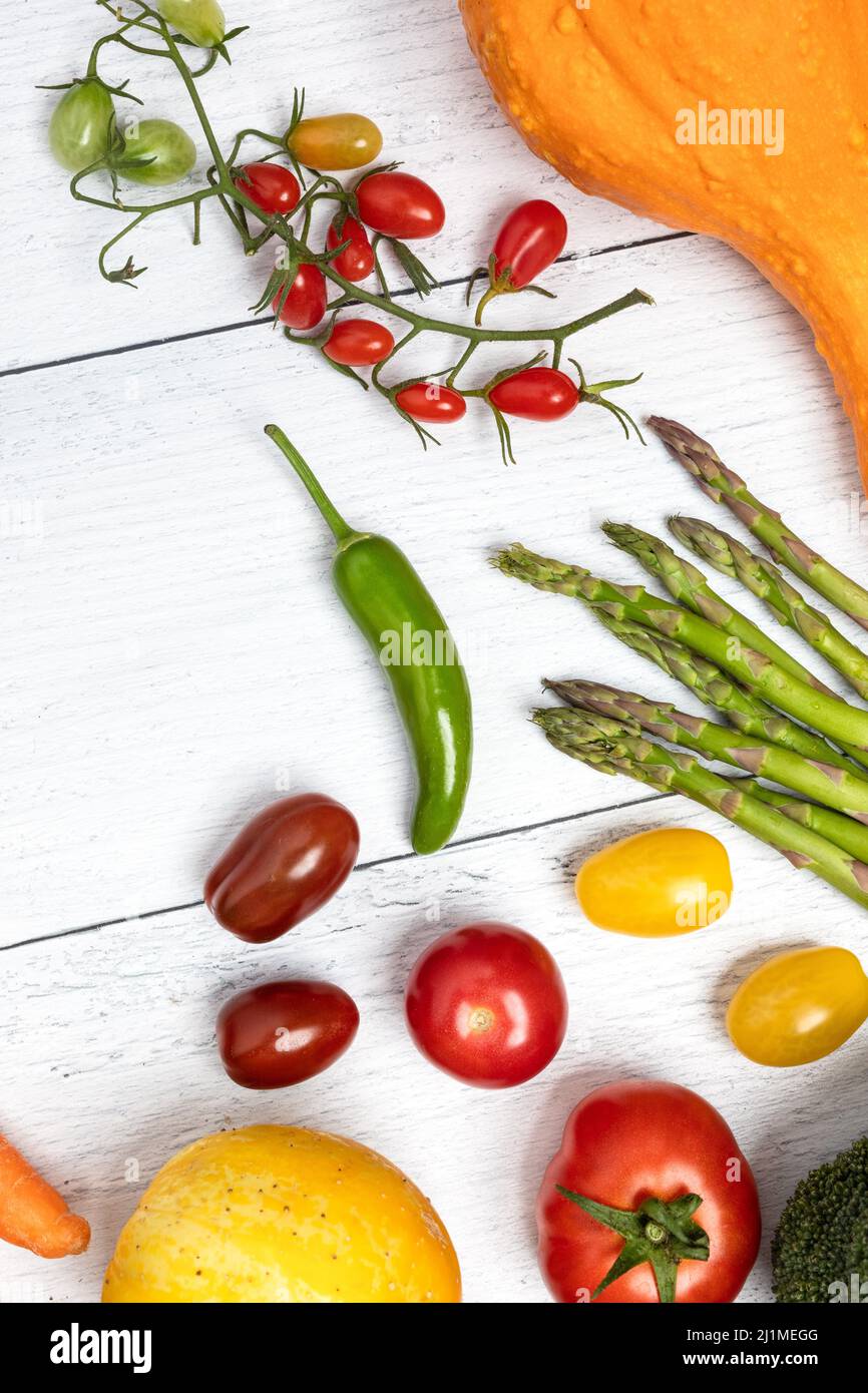 Bright, Colorful, Fresh and Healthy Vegetables Stock Photo - Alamy