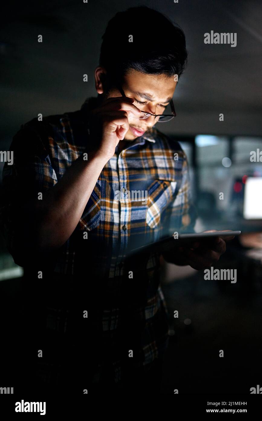Is this data correct. Shot of a male designer working on a digital ...