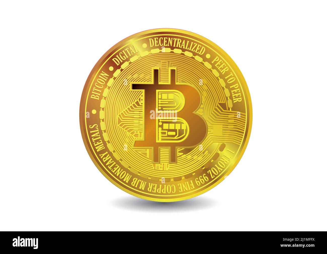 Bitcoin illustration Cut Out Stock Images & Pictures - Alamy