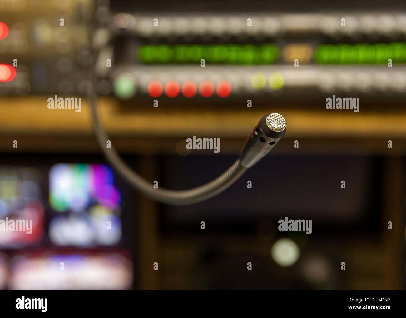 Microphone of intercom system used for communication Stock Photo - Alamy