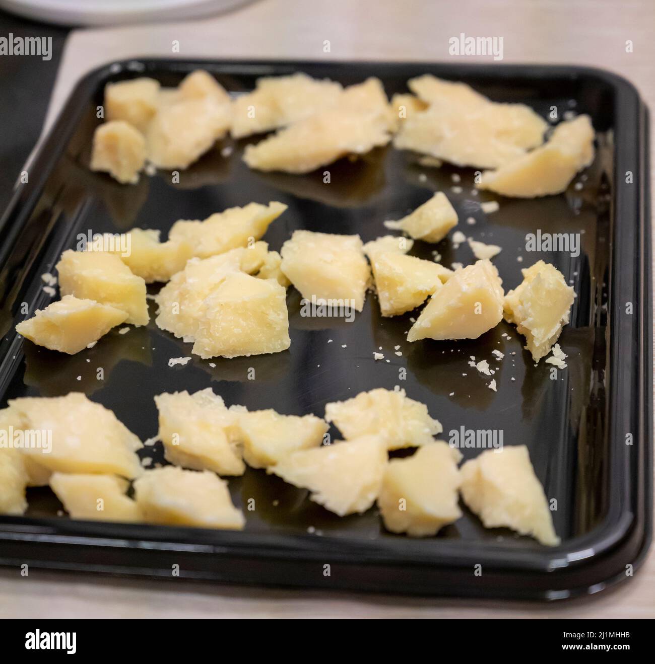 Process of making parmigiano-reggiano parmesan hard cheese on small ...