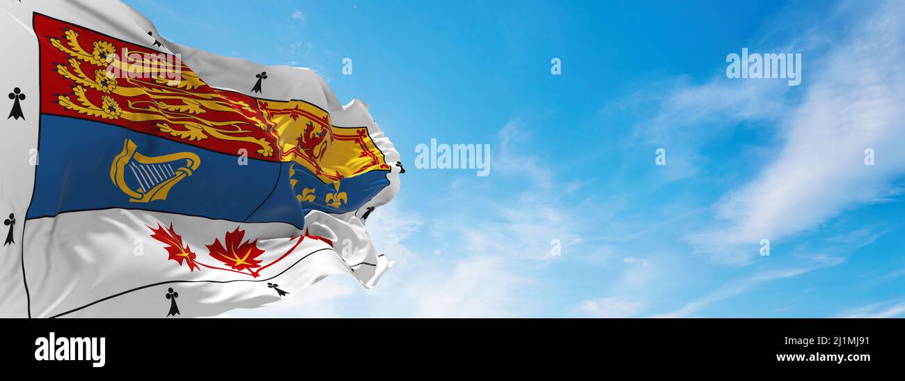 flag of Royal Standard of members of Canadian Royal Family , Canada at ...