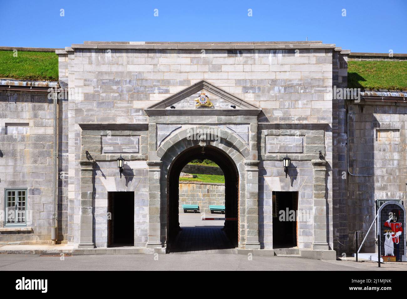 Dalhousie Gate of La Citadelle of Quebec National Historic Site in Old ...