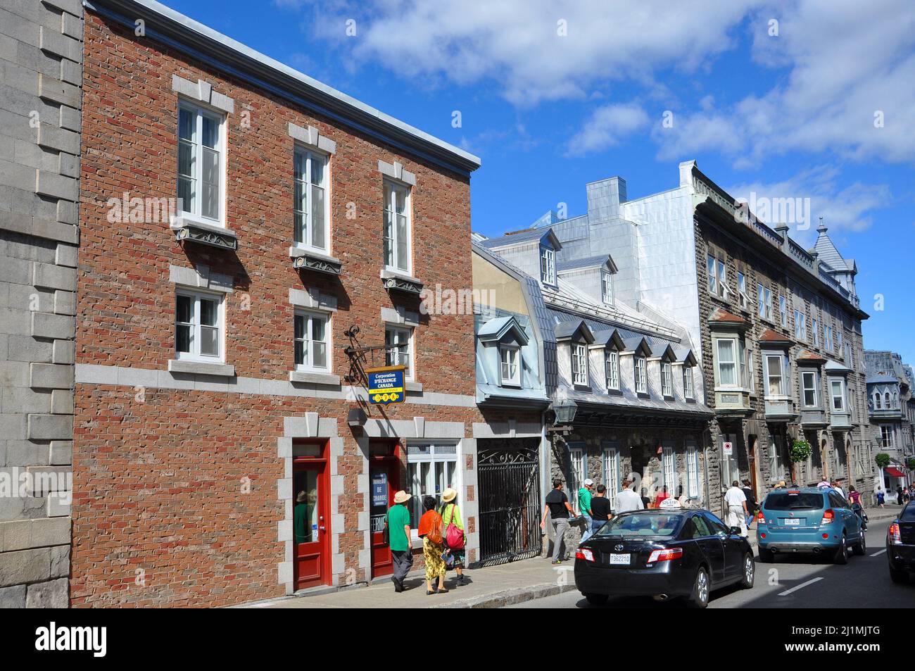 French style historic commercial building on Rue Saint-Louis Street in ...