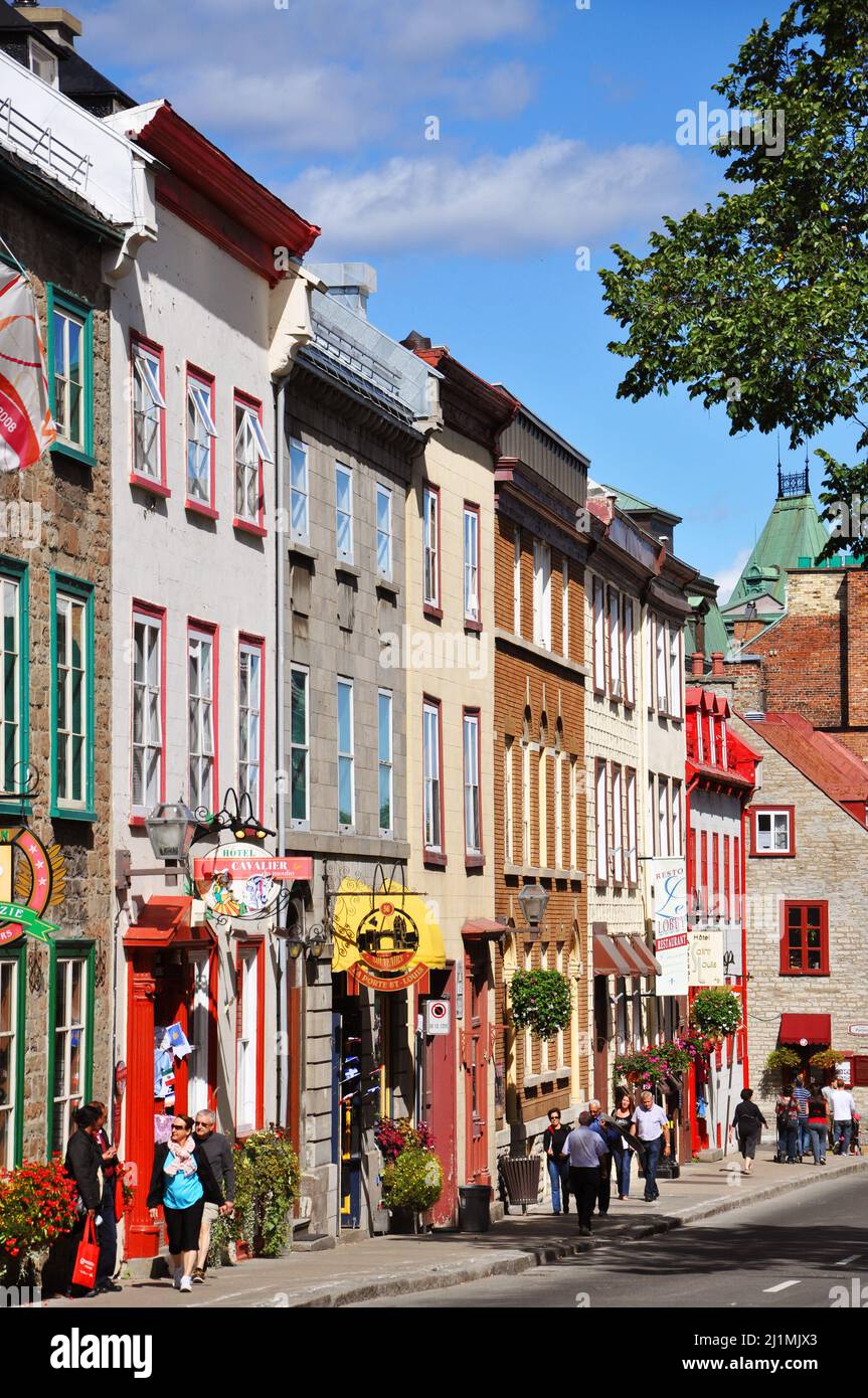 French style historic commercial building on Rue Saint-Louis Street in ...
