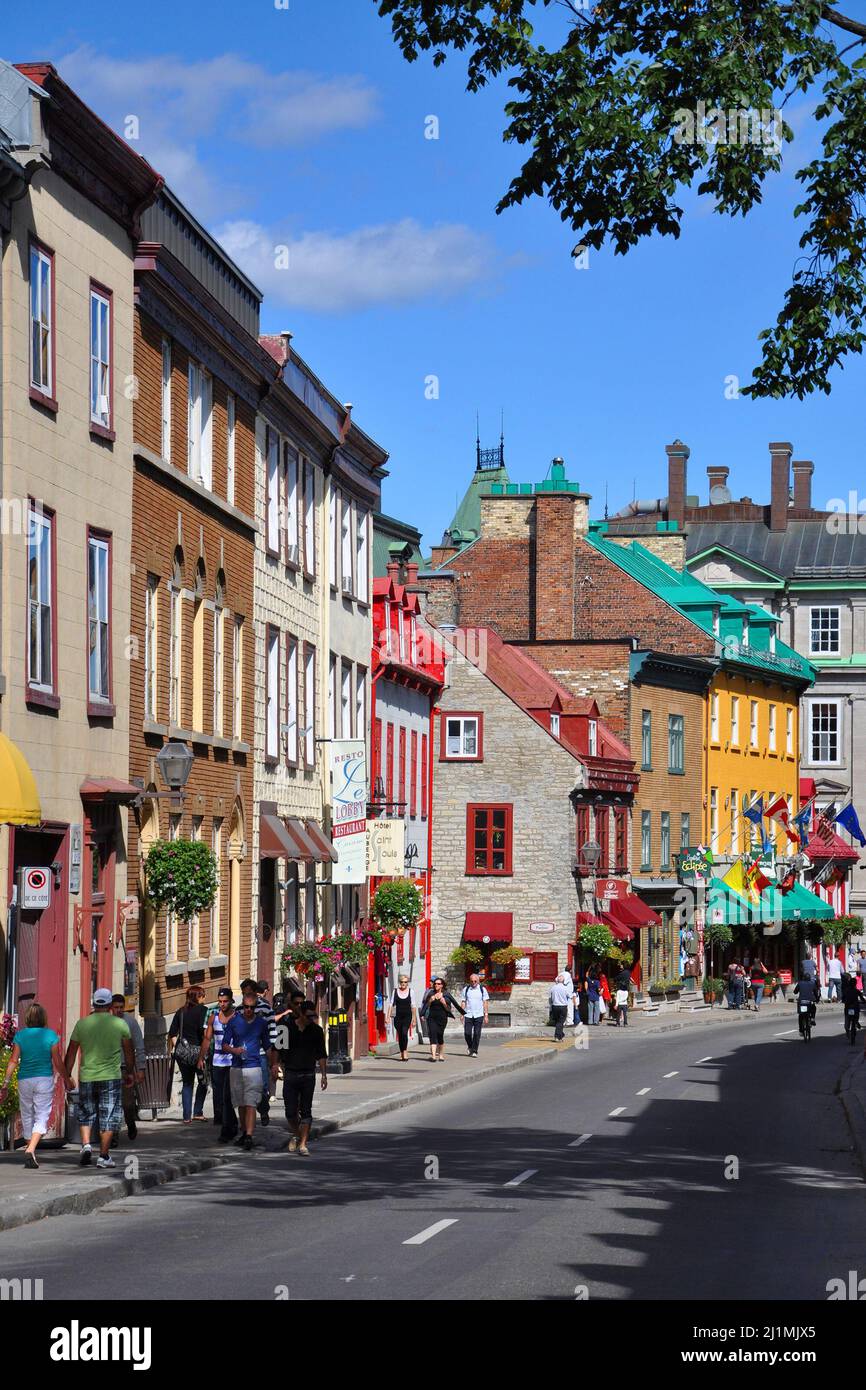 French style historic commercial building on Rue Saint-Louis Street in ...