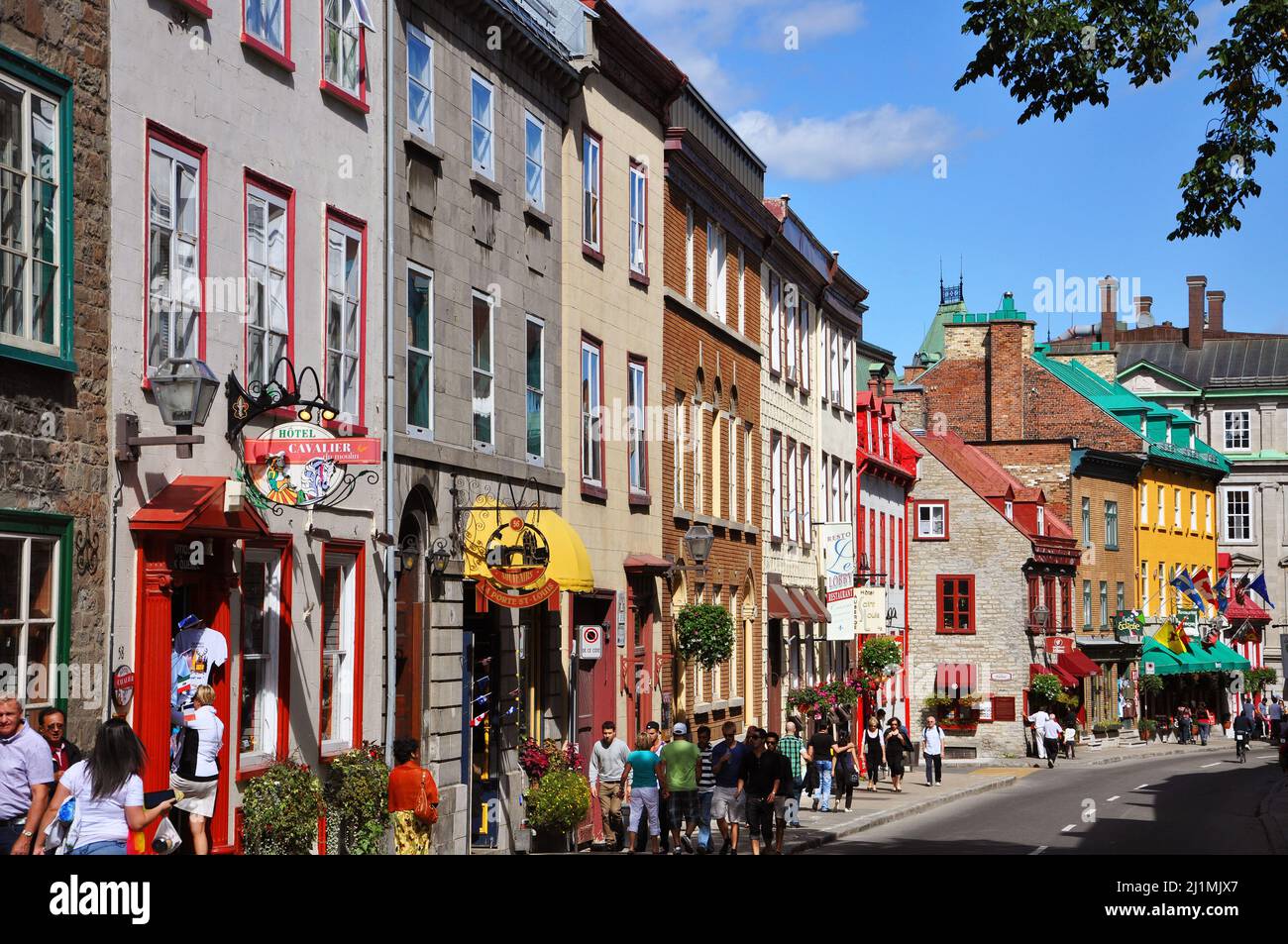 French style historic commercial building on Rue Saint-Louis Street in ...