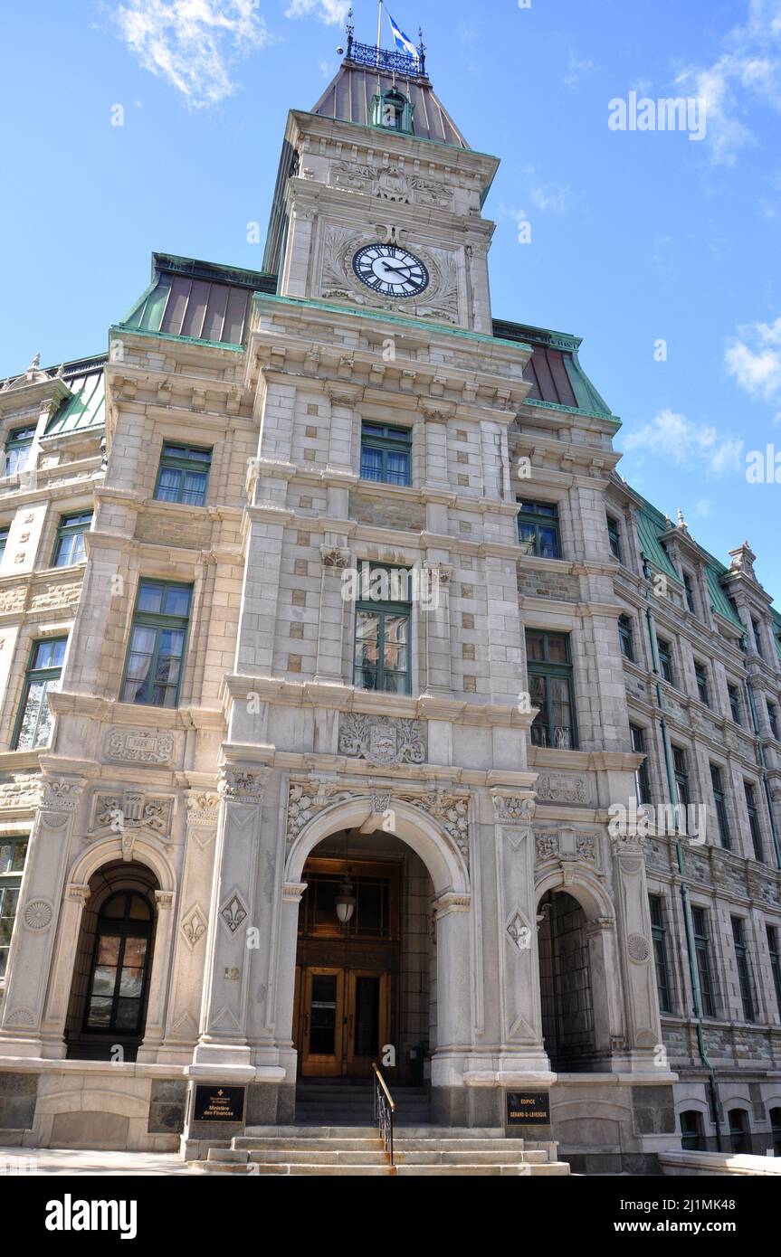 Quebec City Court House is a Second Empire style architecture located at Old Quebec City, Quebec ...