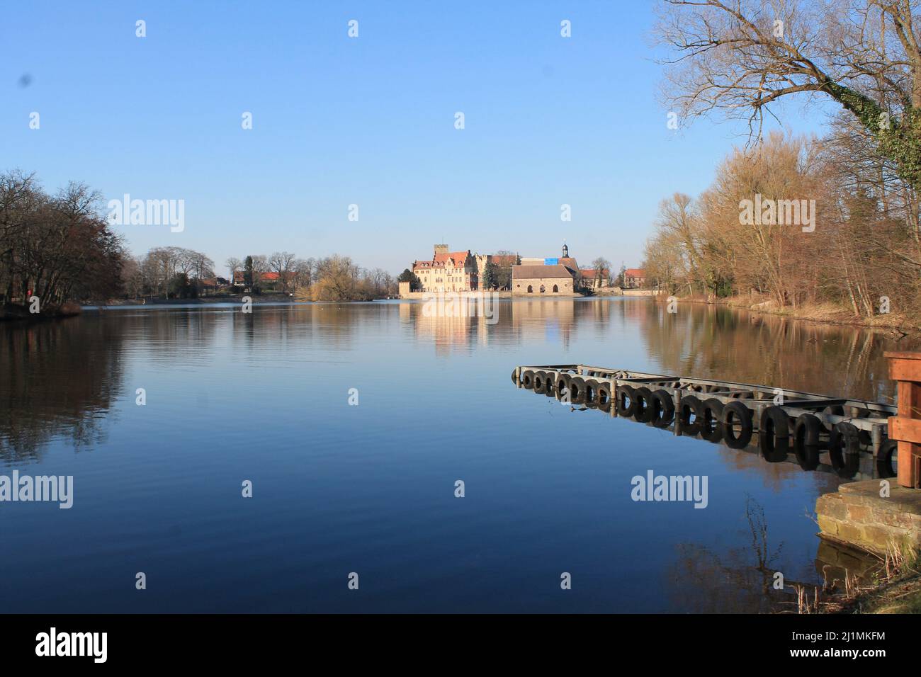 Schloss am See Flechtingen Stock Photo - Alamy