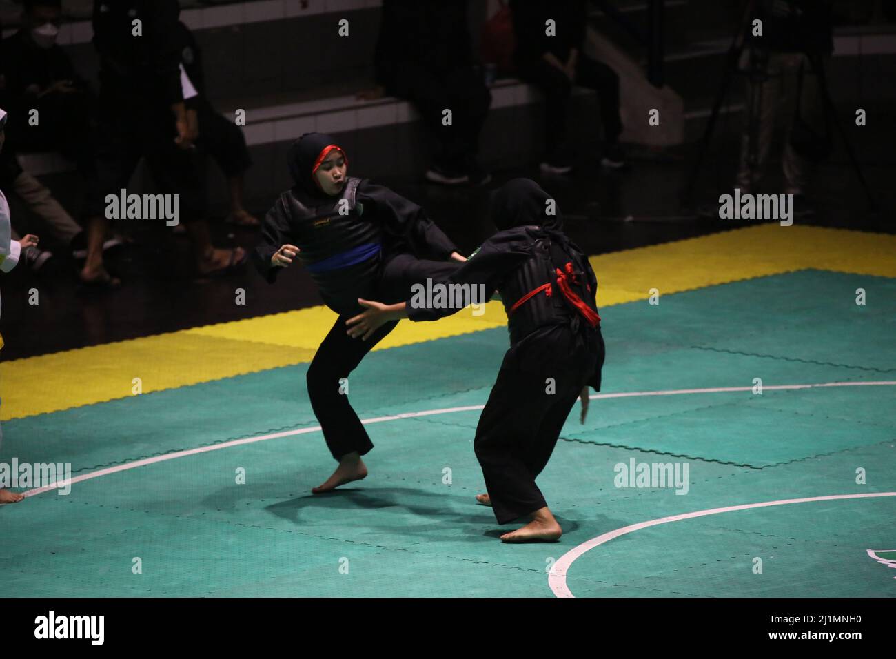 Jakarta, Indonesia. 26th Mar, 2022. The silat warrior Pagar Nusa ...