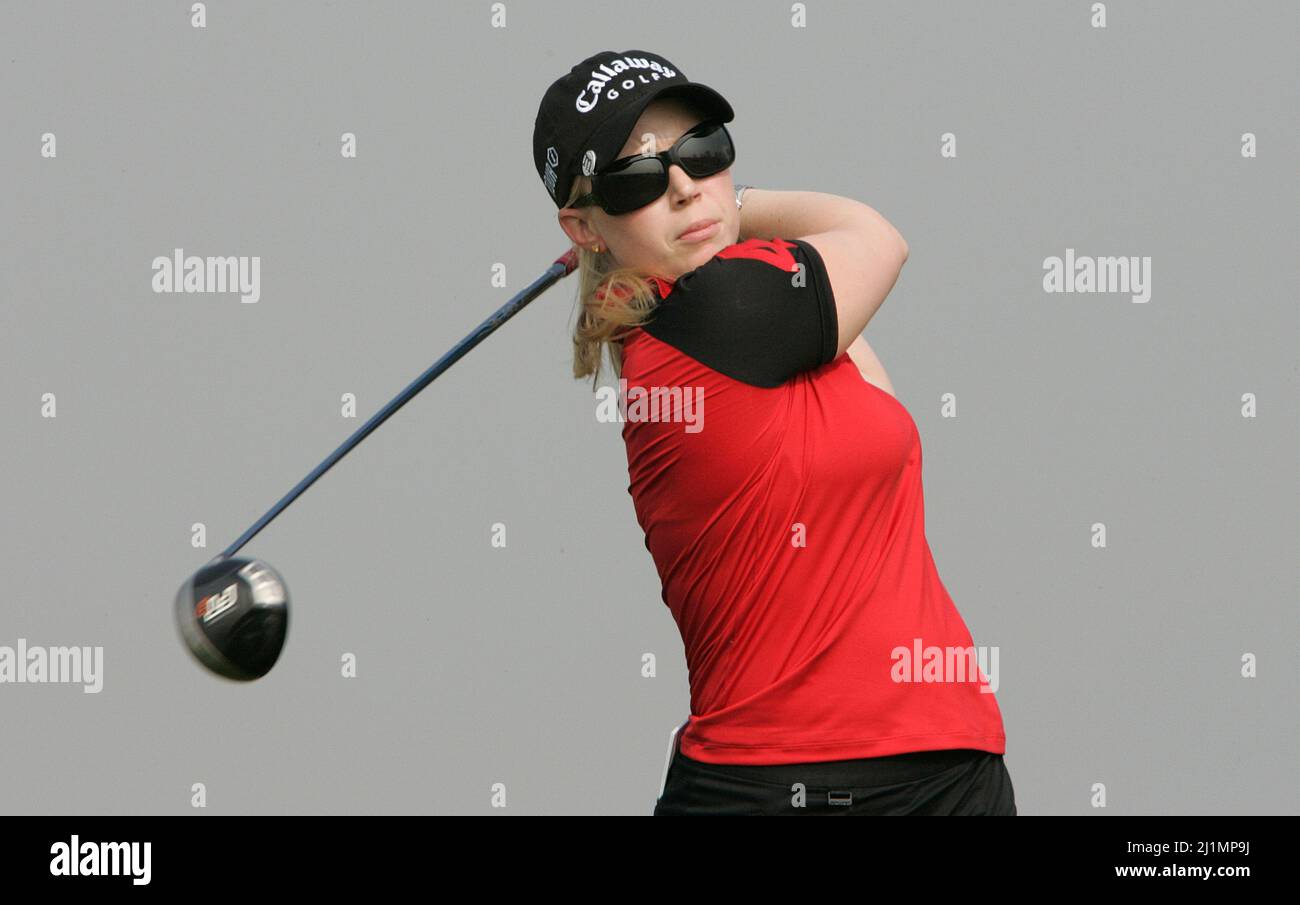 Oct 30, 2009-Incheon, South Korea-Morgan Pressel of Boca Raton hits a ...