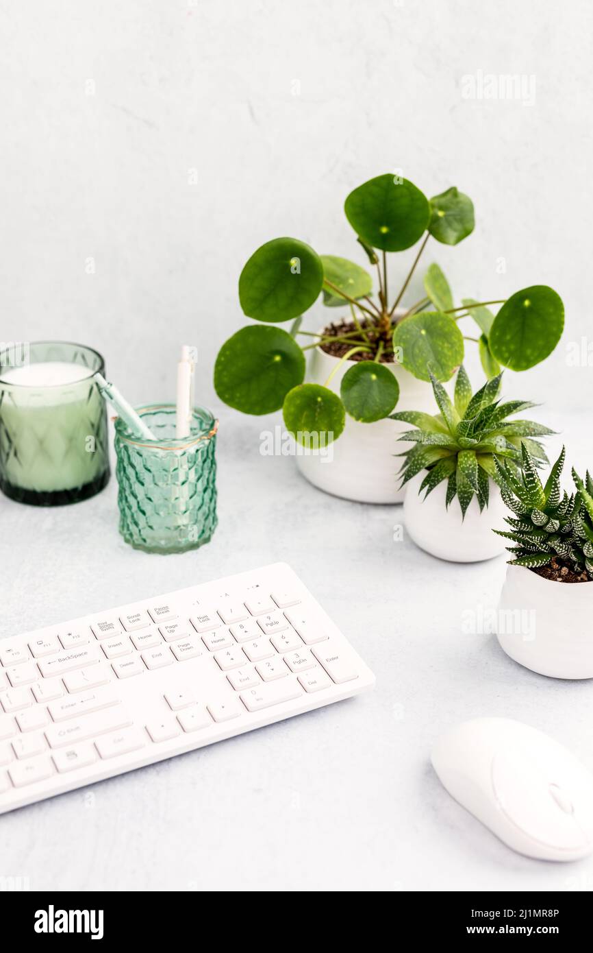 Green Styled Desktop Stock Photo - Alamy