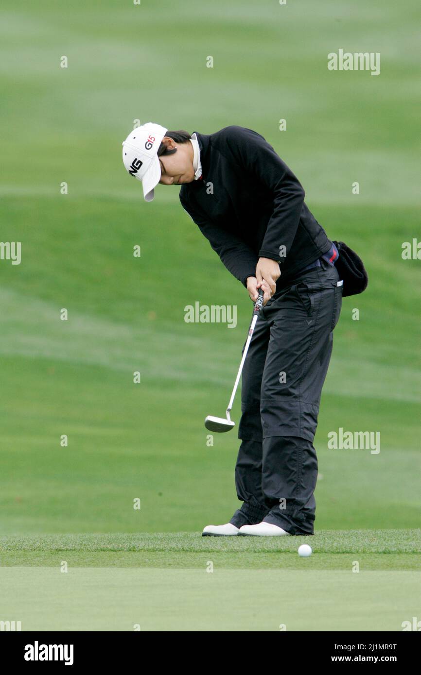 Nov 1, 2009-Incheon, South Korea-Song-Hee Kim of South Korea putts on ...