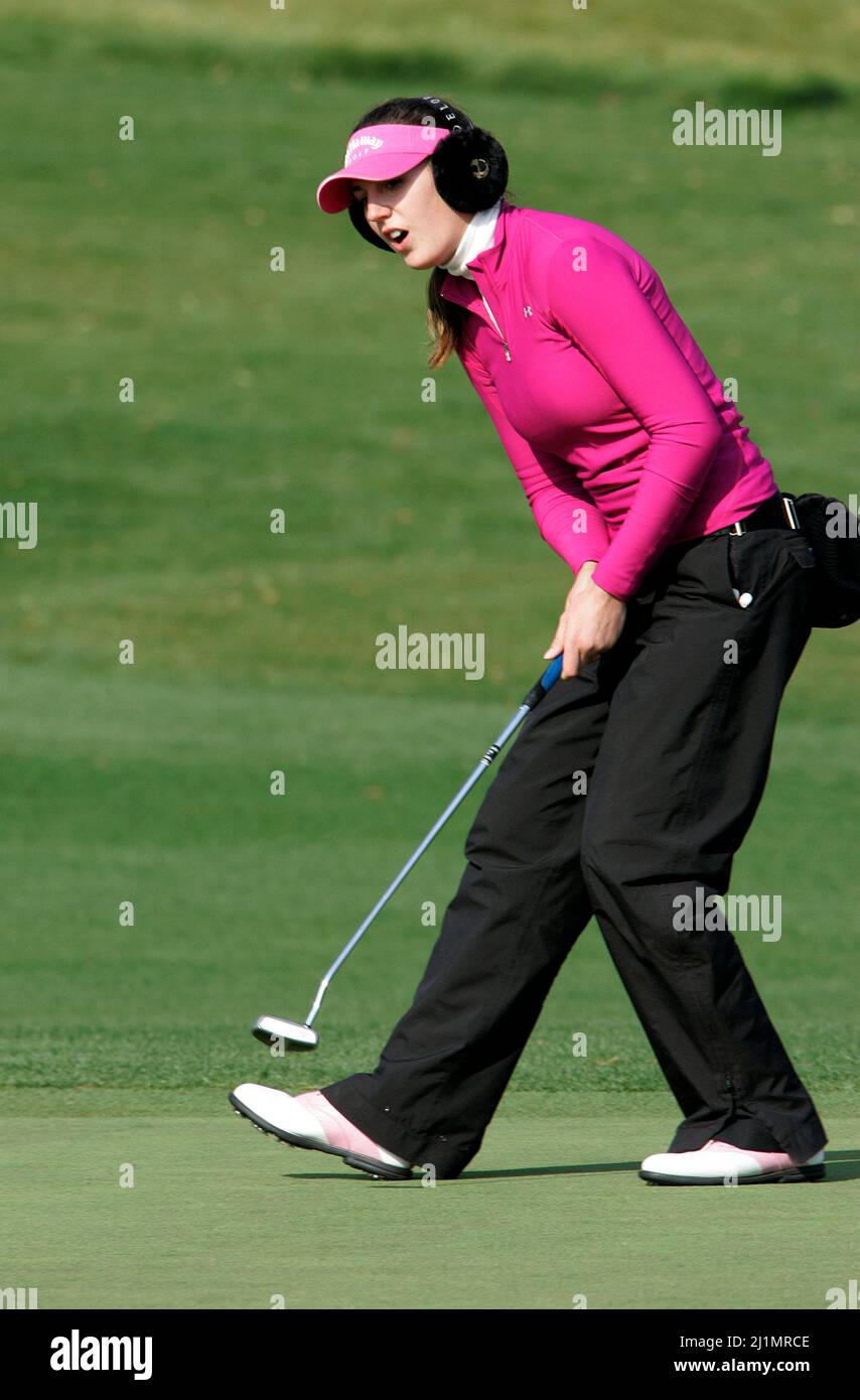 Nov 1, 2009-Incheon, South Korea-Sandra Gal of Germany on the 18th hole ...