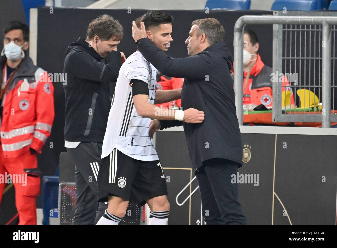 Sinsheim PreZero Arena. 26th Mar, 2022. Federal coach Hans Dieter Hansi ...