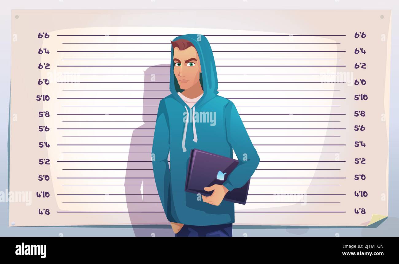 Mugshot In Police Stock Vector Images Alamy