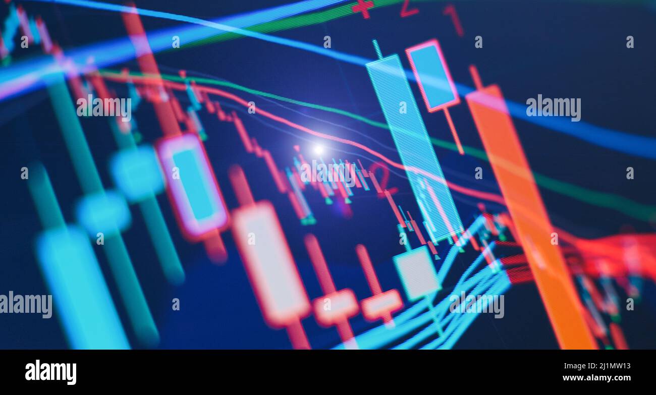 analysis for professional technical analysis on the monitor of a ...