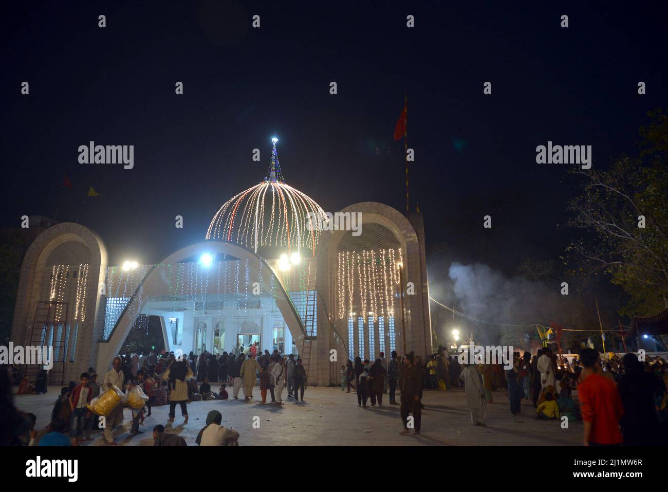 March 26, 2022, Lahore, Punjab, Pakistan: Pakistani devotees attend the ...