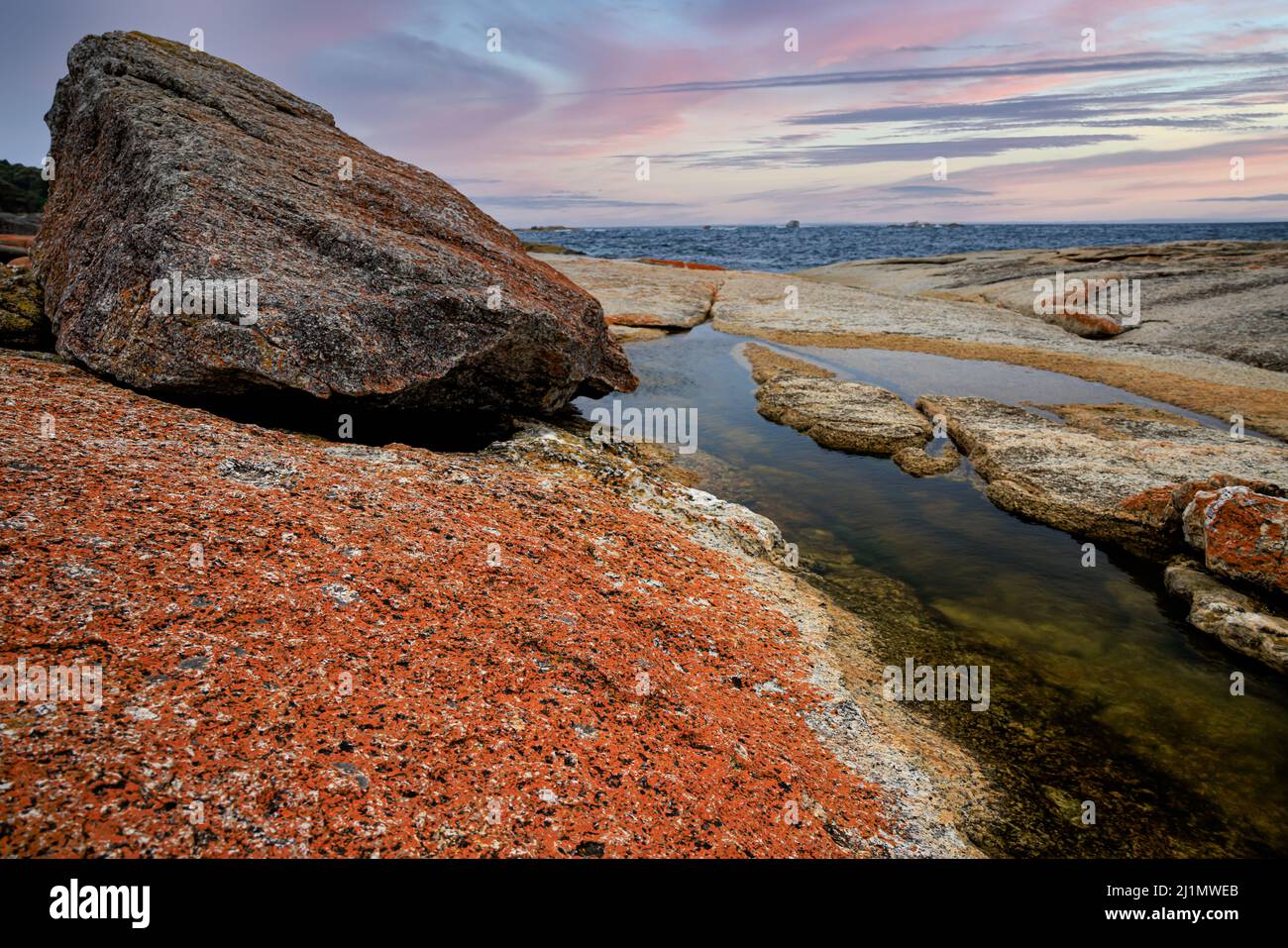 Bicheno Beach at Bicheno, Tasmania Stock Photo - Alamy