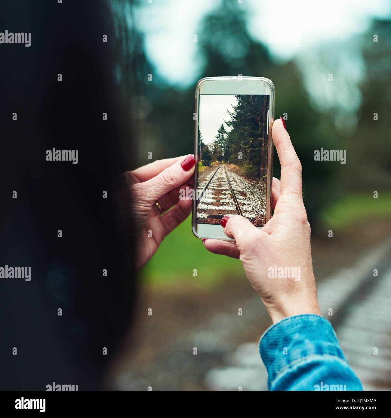 I love taking photos where it is untravelled. Cropped shot of an ...